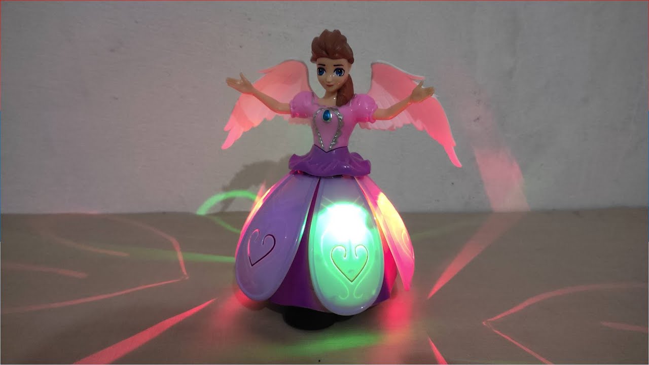 Dancing Princess Robot Toy & Rotating Angel Girl Toy Musical 4D Lights ...