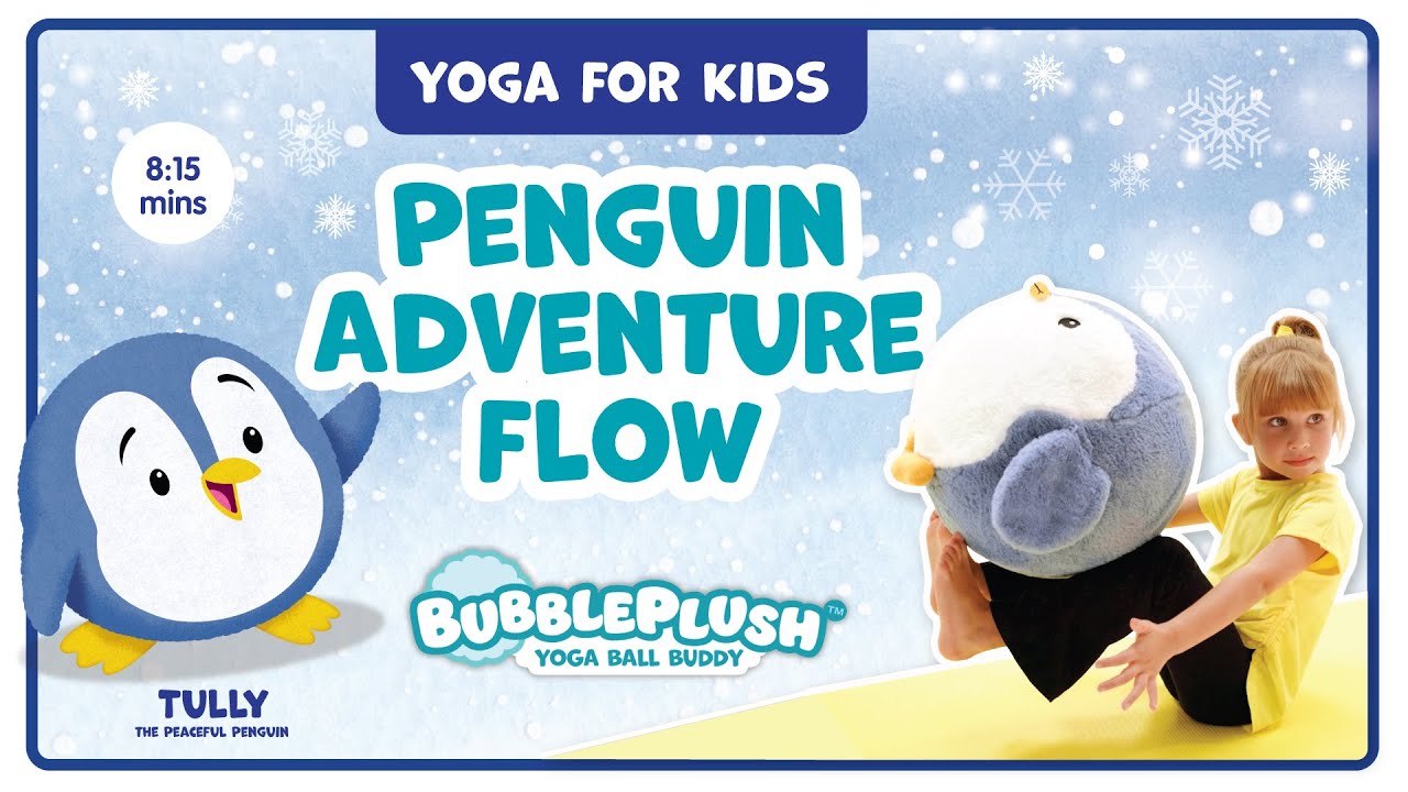 8-Minute Penguin Yoga Adventure for Kids | Stretch, Balance & Breathe ...