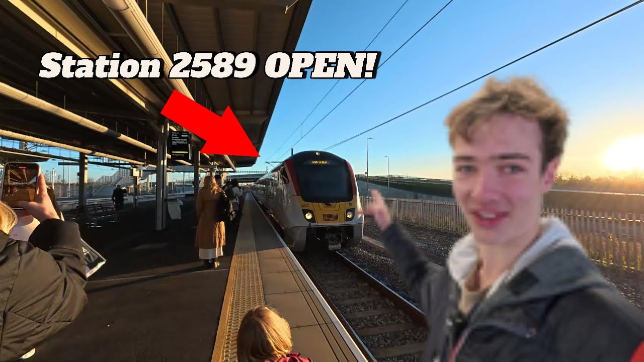 Beaulieu Park station IS NOW OPEN! (I got the first ticket!) - YouTube