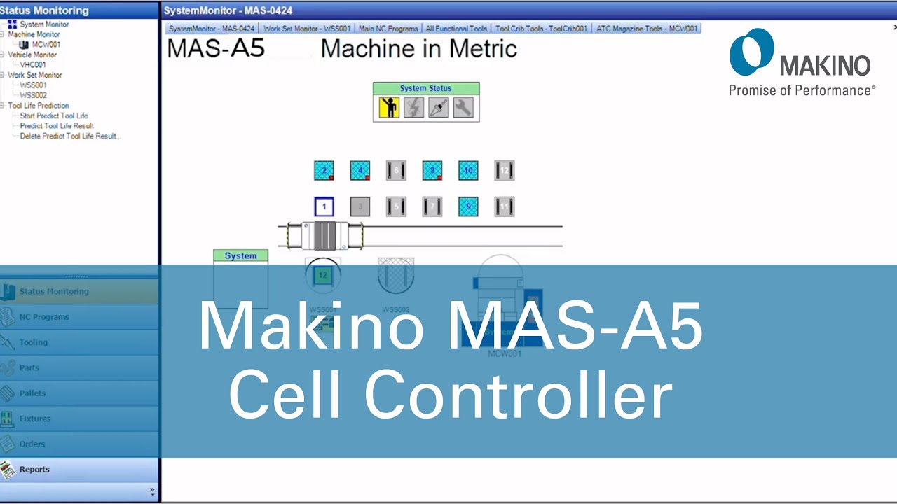 Makino MAS-A5 Cell Controller - YouTube