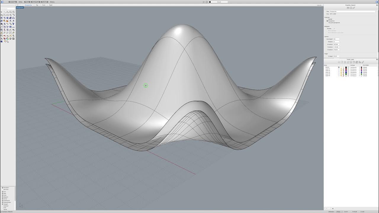 Rhino 3D Estereotomia en superficies organicas - YouTube