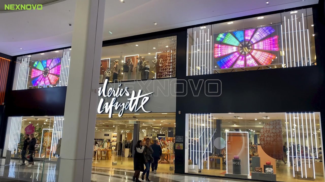 Upgrade Storefront Display: Galeries Lafayette's Invisible LED Display ...