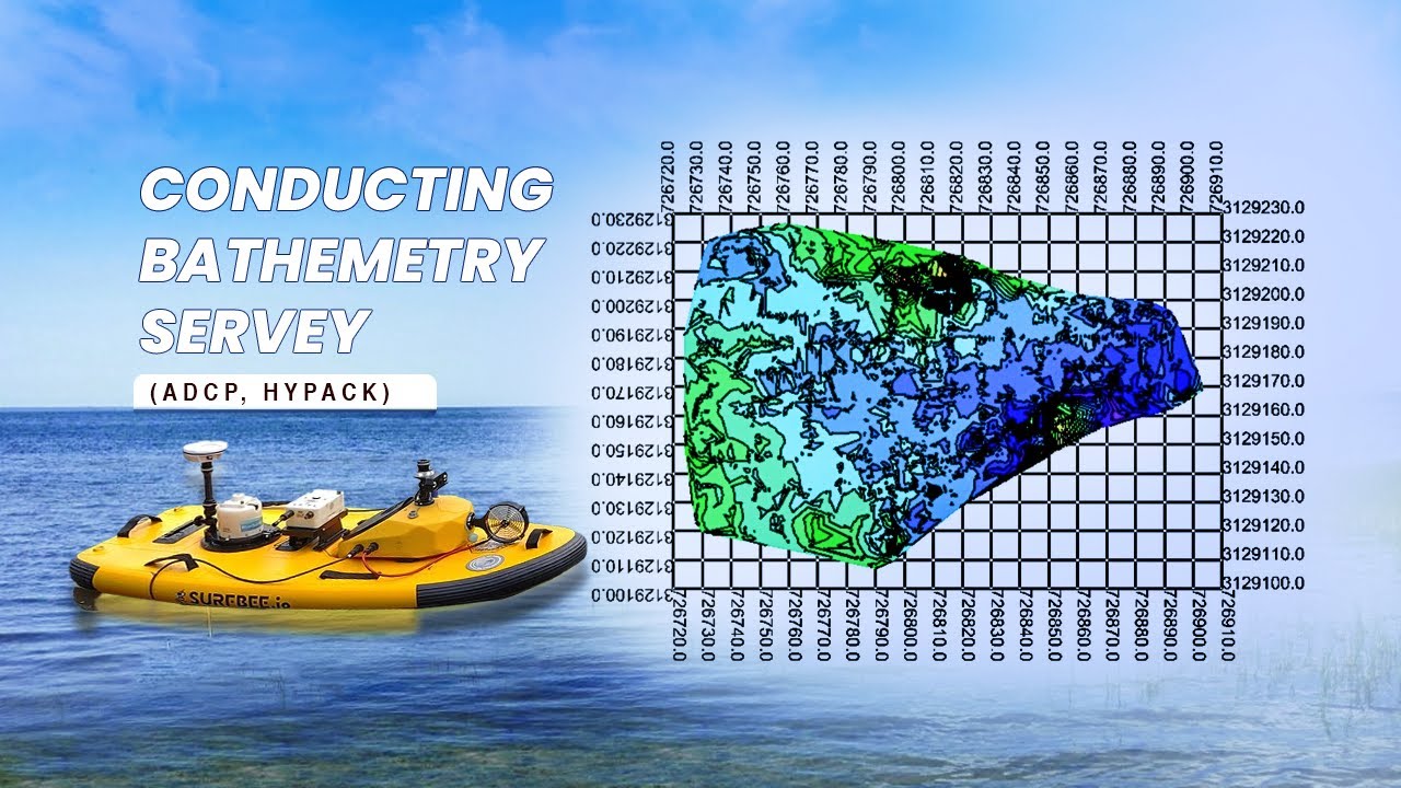 Conducting Bathymetry Servey (ADCP, Hypack), बैथिमेट्री सर्वेक्षण (एडीसीपी, हाइपैक) का संचालन ...