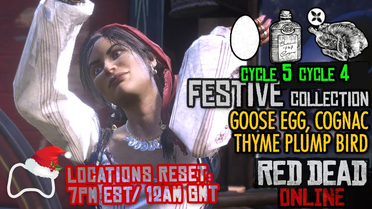 RED DEAD ONLINE Locations Goose Egg CYCLE 5 Cognac CYCLE 4 Thyme Plump ...