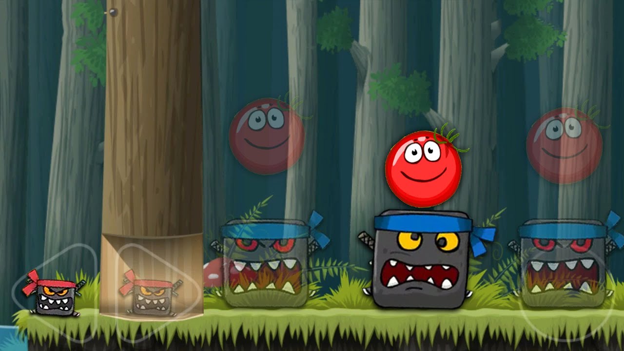 Red Ball 4 - Hidden Ninja Boss vs Two Tomato Red Balls - YouTube