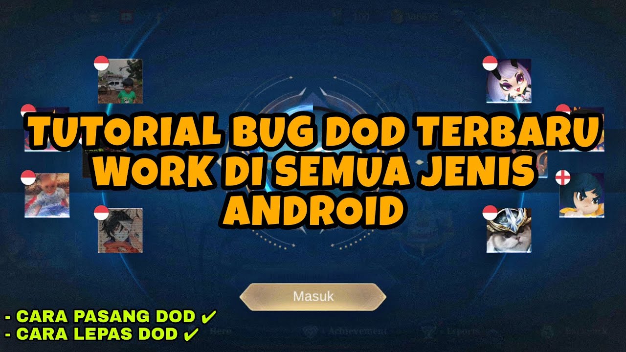TUTORIAL BUG DOD TERBARU, WORK DI SEMUA JENIS ANDROID - YouTube