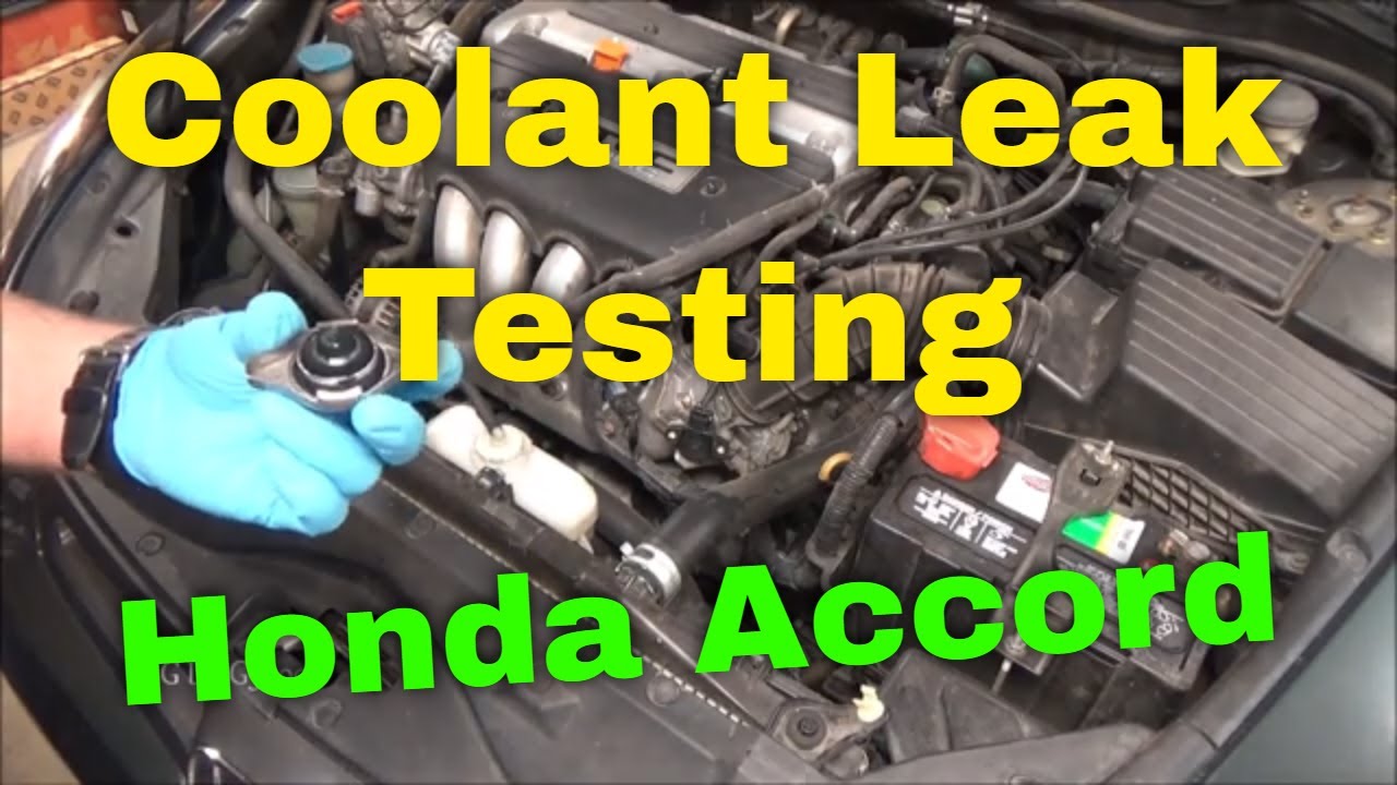 Coolant Leak Testing - Honda Accord - YouTube