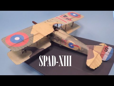 SPAD-XIII Papercard Model Designed by Luis P. Igualada in 1/33rd Scale ...