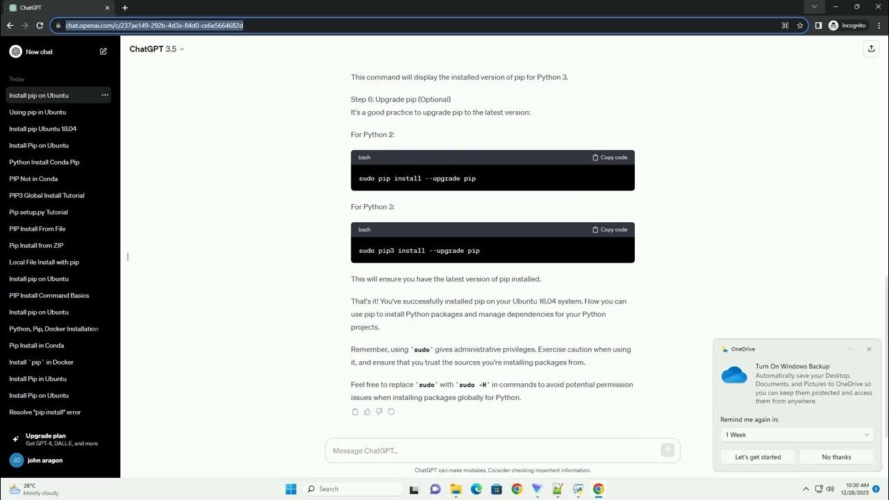 how to install pip in ubuntu 16 04 - YouTube