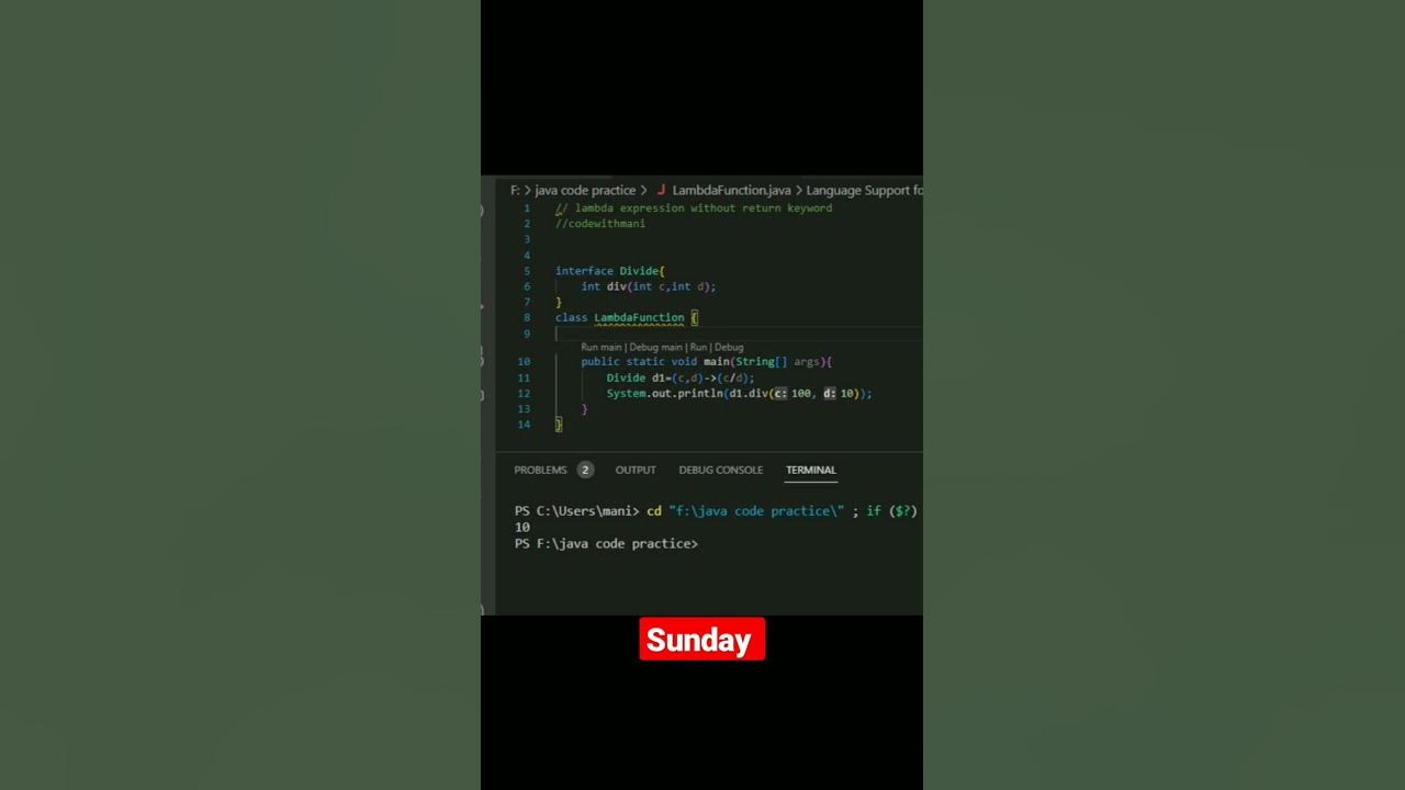 Lambada Expression Without Using Return Keyword Java Coder Programming Developers