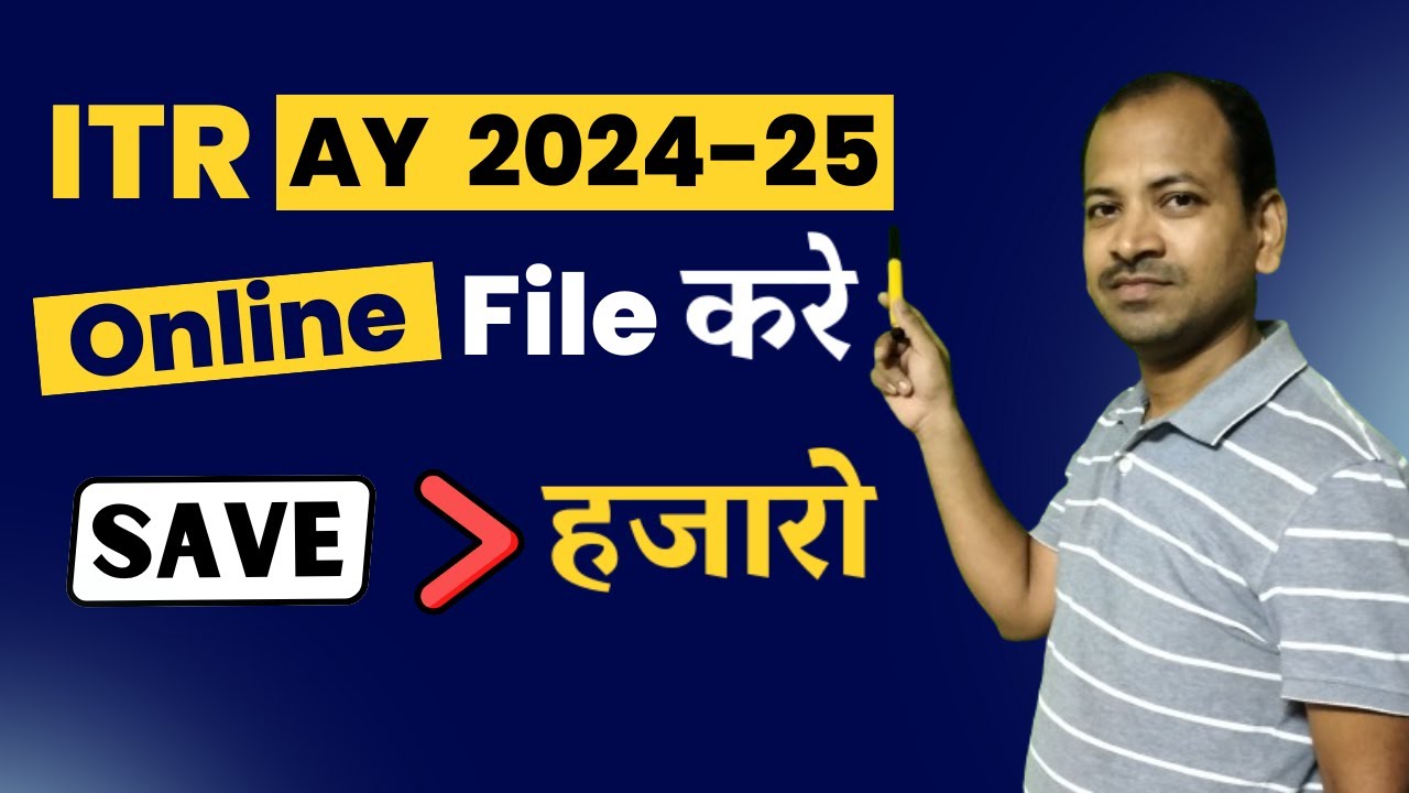 Complete TUTORIAL of filing ITR AY 2024-25 for SALARIED EMPLOYEES ...