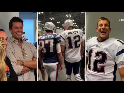 🤣 Surprise! Tom Brady + Rob Gronkowski Dress as Each Other acting as ...