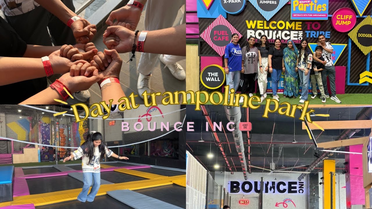 Day at Trampoline park- Bounce Inc, Mumbai🌷| Largest Trampoline park in ...