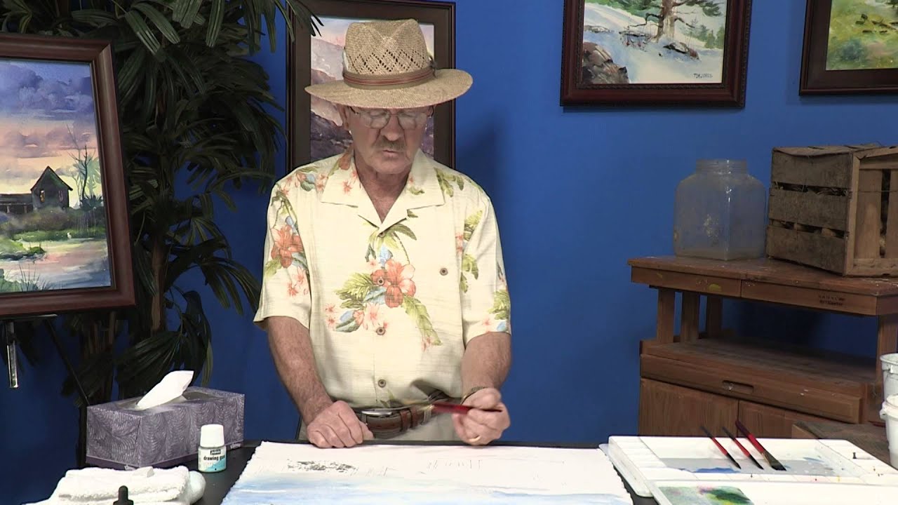 How to Paint a Dramatic Mountain Scene with Tom Jones - YouTube