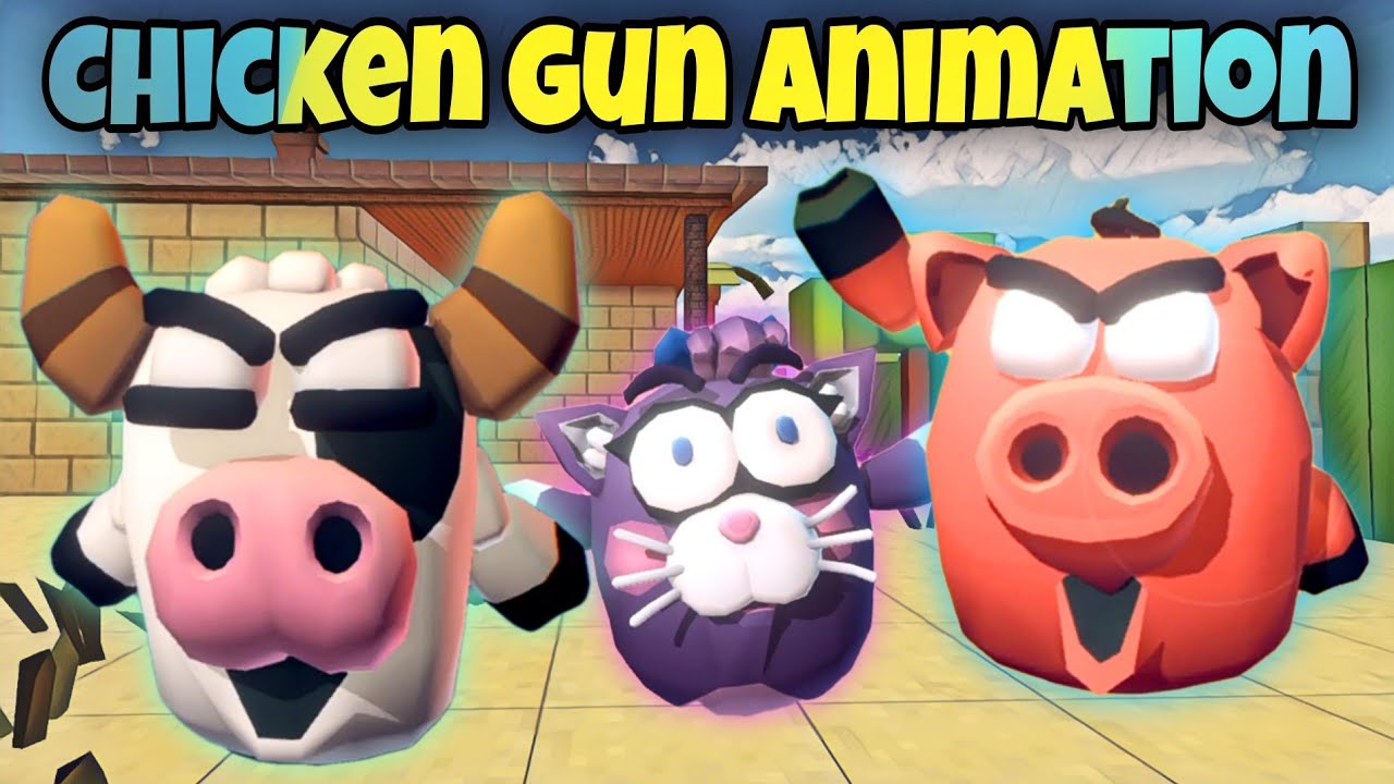 Chicken gun 3d animation / chicken gun game animation - YouTube