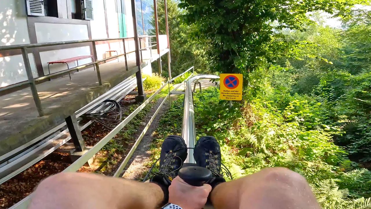 Rodel-Plausch Alpine Coaster | Heimwehfluh Interlaken Rodelbahn🇨🇭 - YouTube