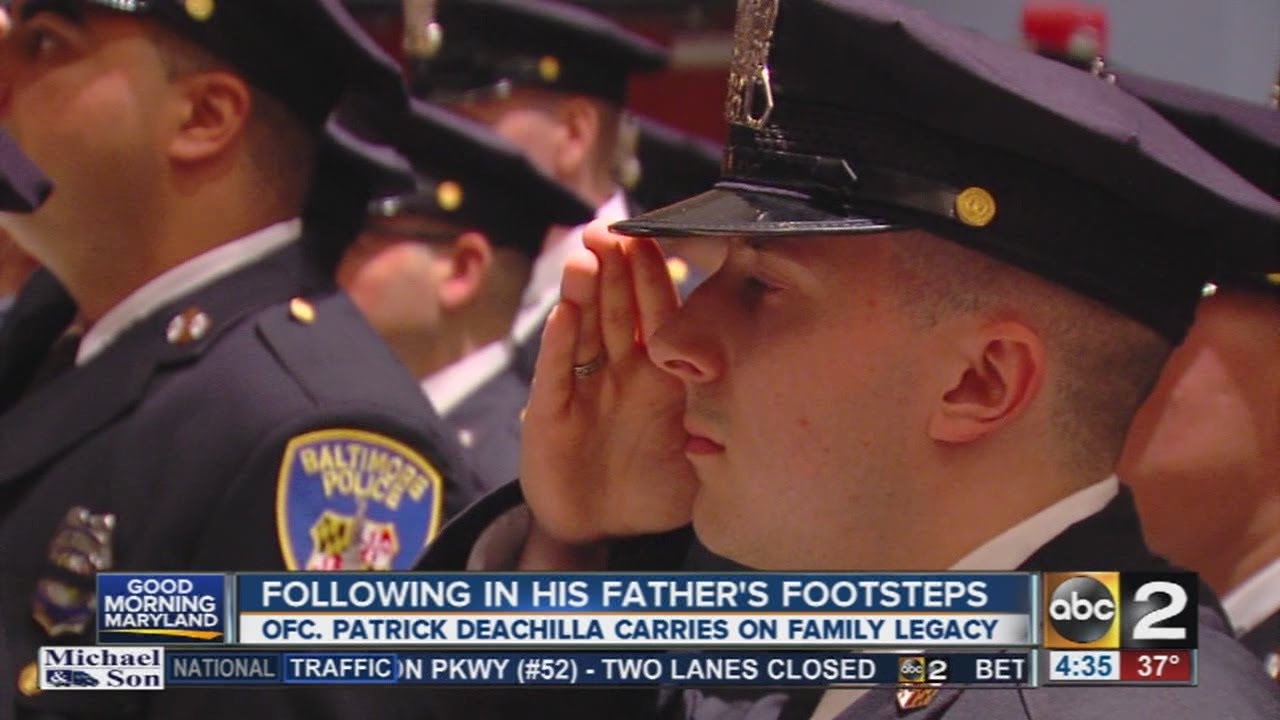 Son of fallen Baltimore Police officer William 'Billy' Martin carries ...
