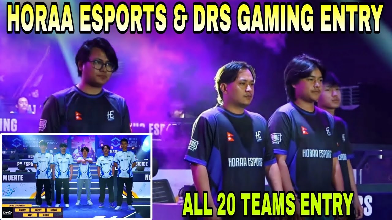 Horaa Esports & DRS Gaming Grand Entry at PMSL CSA Fall | All 20 Teams ...