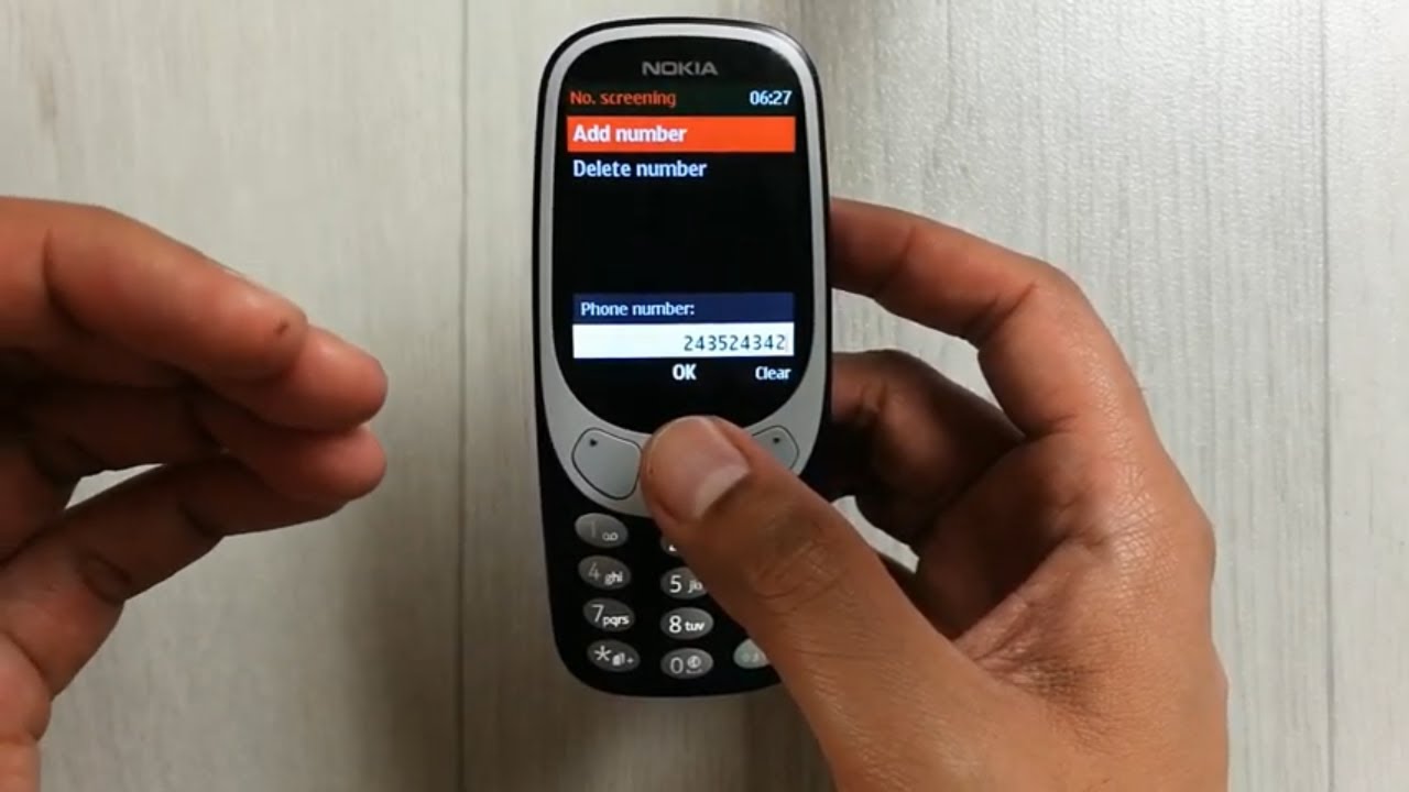 Silent The Call In Nokia 3310 - How to Silent A Number - YouTube