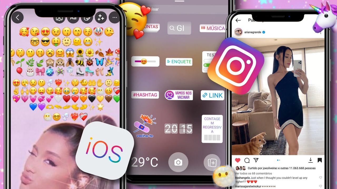 Saiu! Instagram estilo iPhone com emojis ios 16 no ANDROID 2022 ...