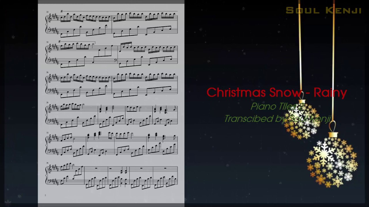 Christmas Snow - Rainy | Piano Tiles 2 | Sheet Music [HD Audio] - YouTube