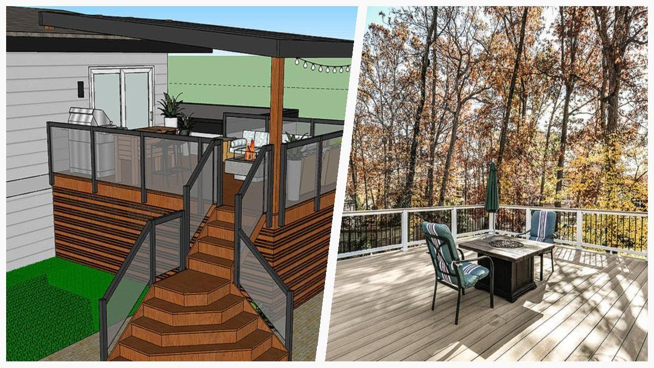75 Large Second Story Deck Design Ideas You'll Love ☆ - YouTube