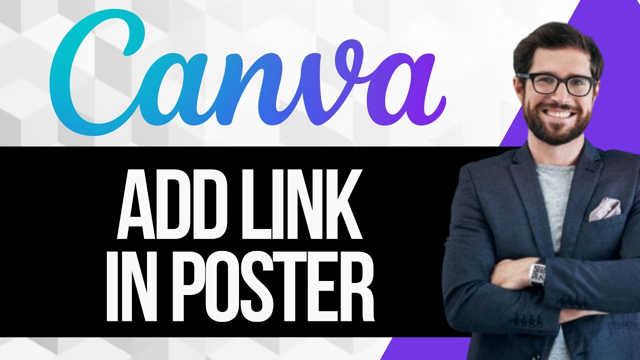 How to Add Link in Canva Poster - YouTube