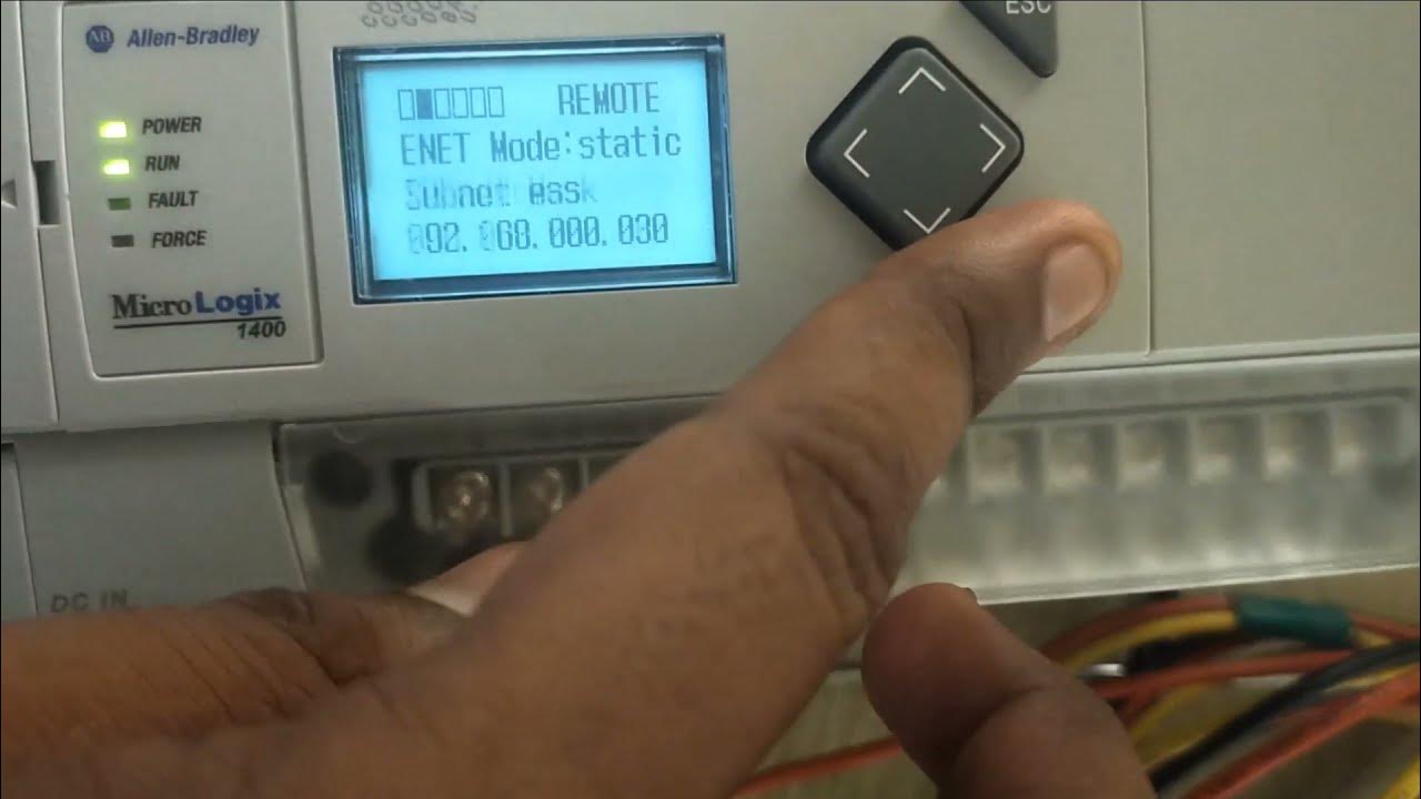 how to configure Allen Bradley plc micrologix 1400 - YouTube
