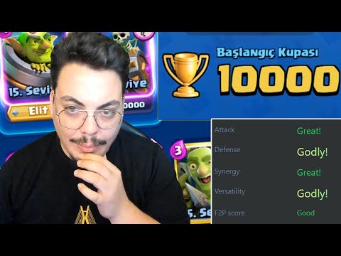 OYUNUN EN İYİ DESTESİYLE 10.000 KUPA OLDUM Clash Royale