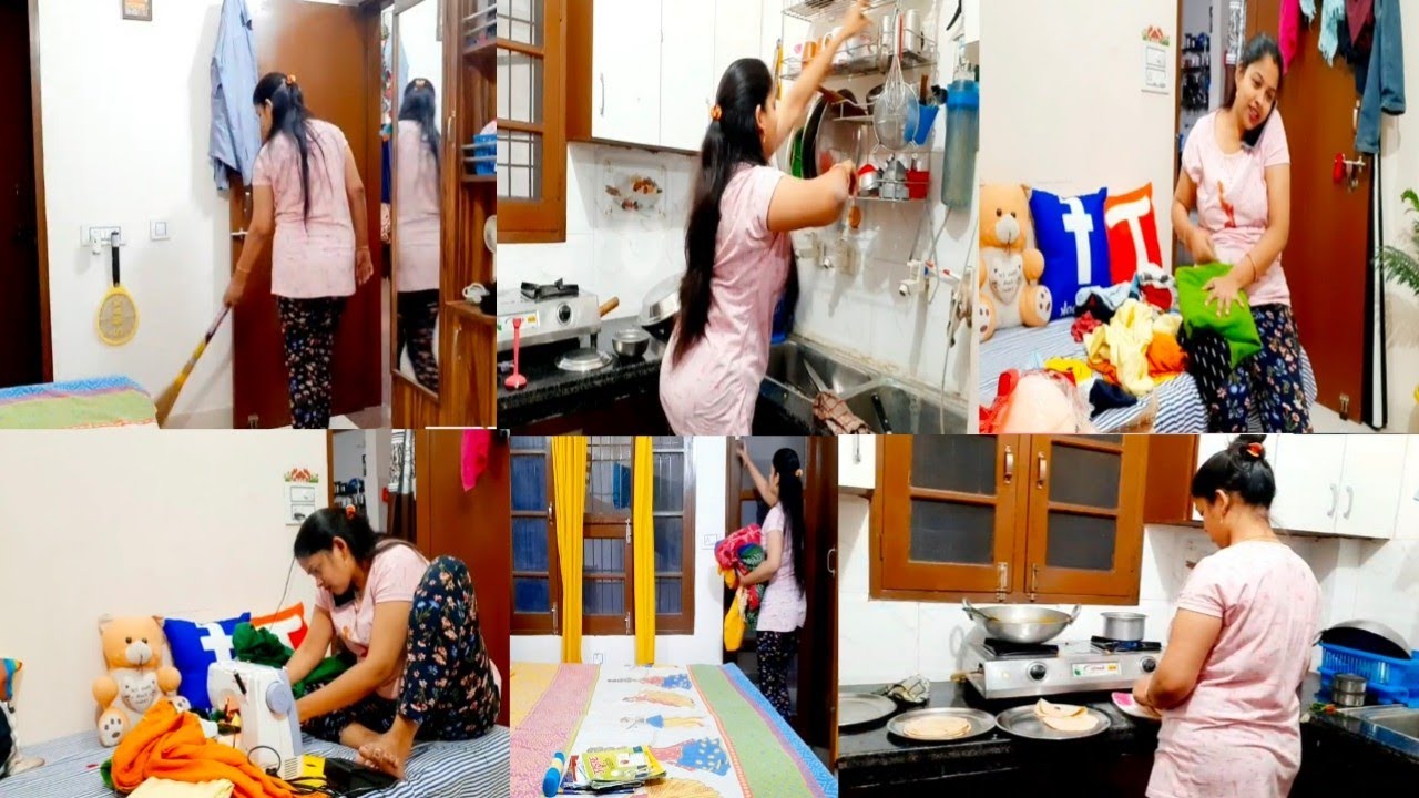 🌄My early morning full day routine to night Routine in mansoon⛈️||Night ...