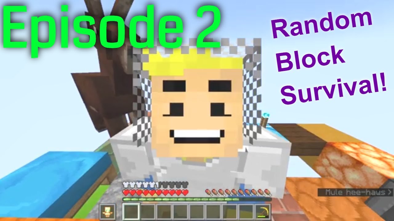 Minecraft: Random Block Survival Playthrough - Episode 2 - YouTube