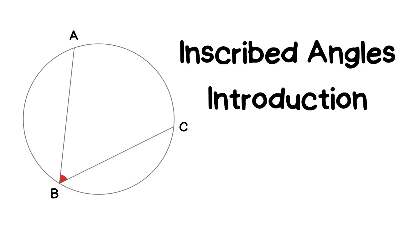 A different kind of angle… An introduction to inscribed angles - YouTube
