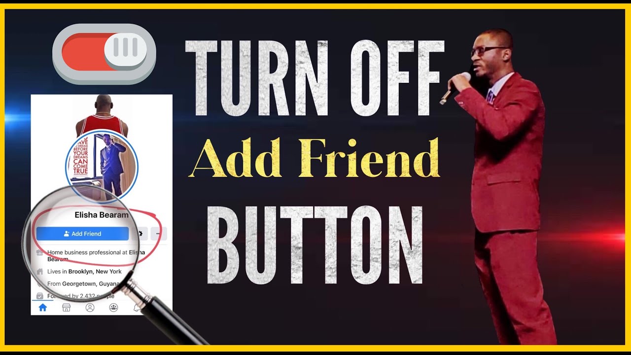 How To Disable Add Friend Button On Facebook 2020 - YouTube