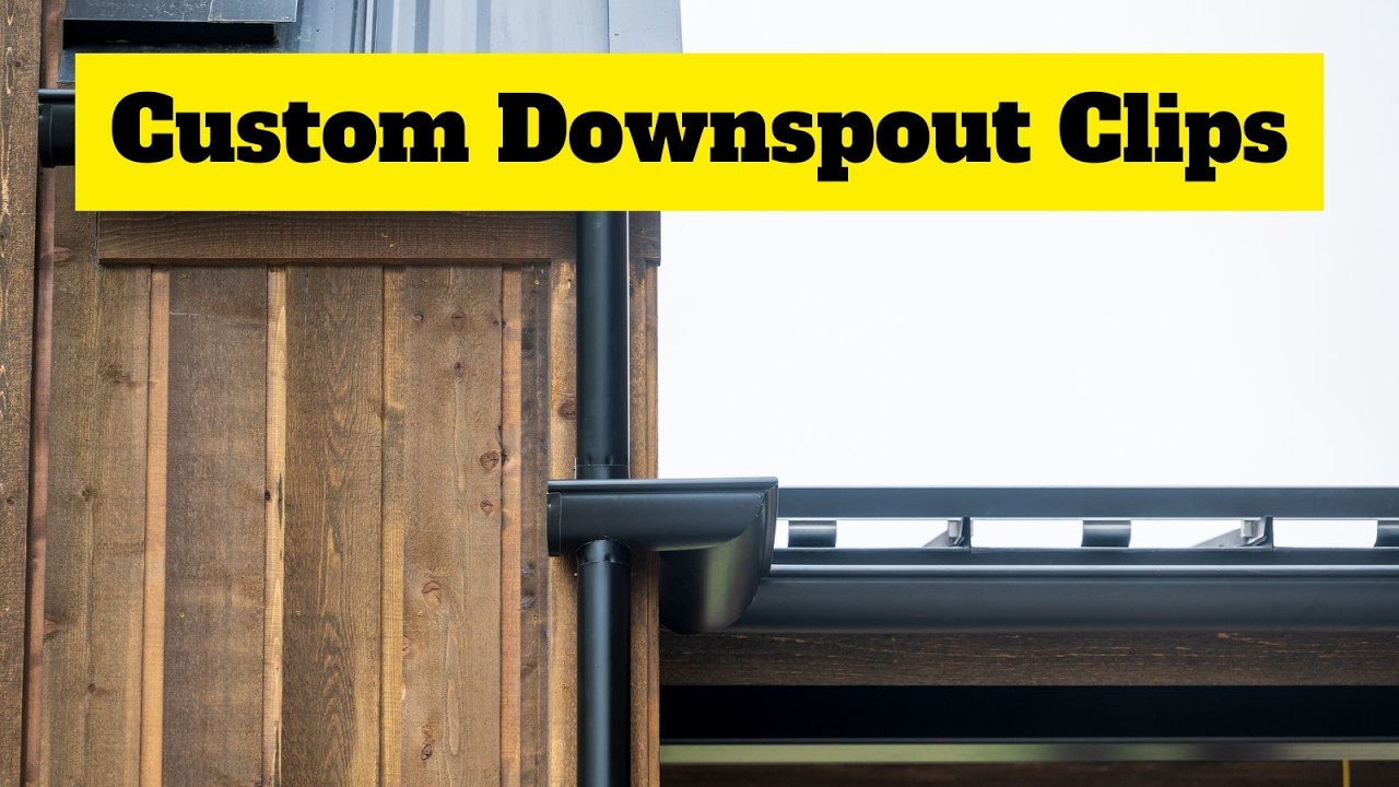 How To Make Downspout Clips - YouTube