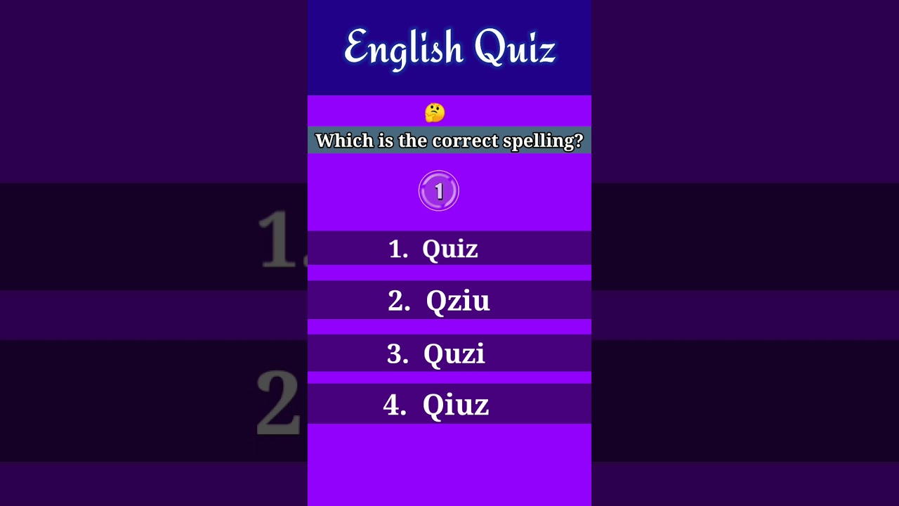 Choose The Right Answer Which Is The Correct Spelling YouTube Choose The Right Answer Which Is The Correct Spelling YouTube
