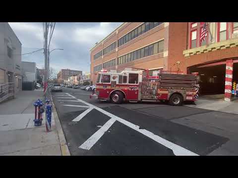 Full House FDNY Engine 276,Ladder 156, & Battalion 33 responding 3/31 ...