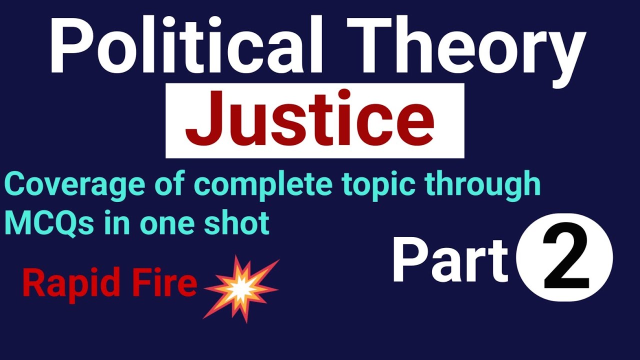 MCQs on Justice | Important concept of Political Theory | - YouTube