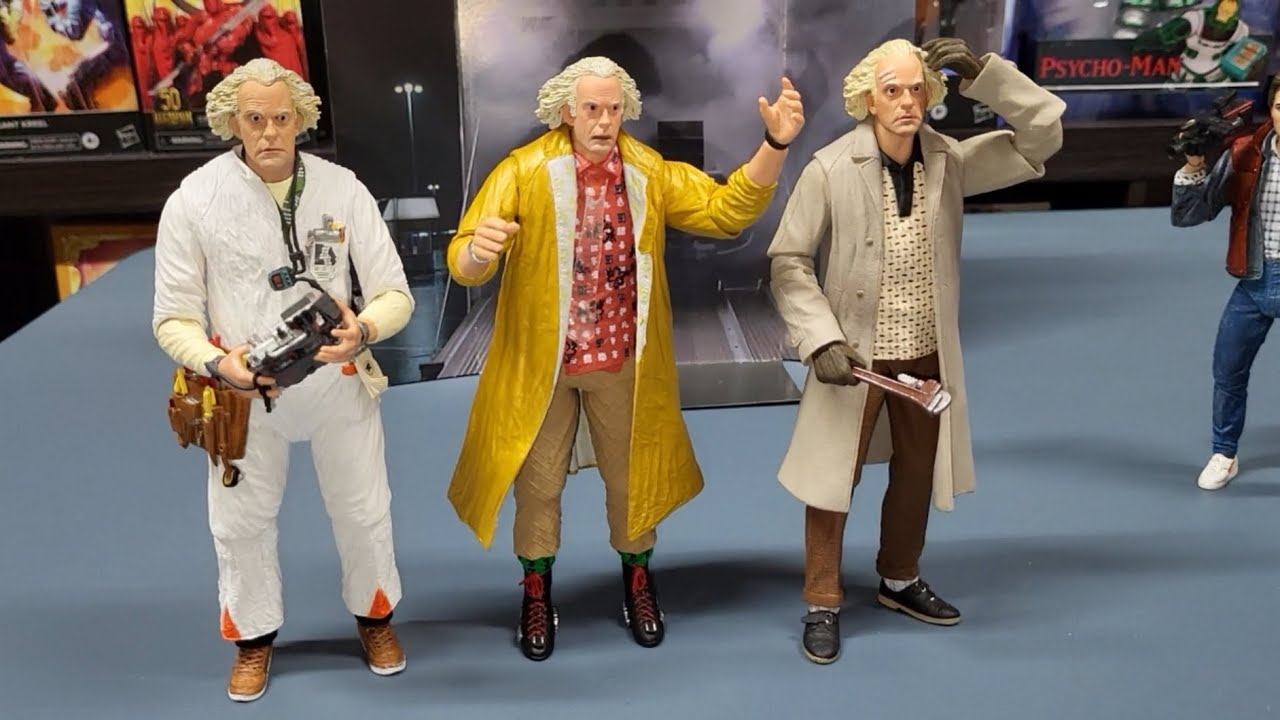 ULTIMATE "DOC" BROWN (in Hazmat Suit from 1985) NECA BTTF 7" Action ...