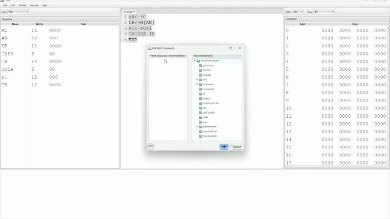 Creating Fetch Sequence || CPU SIM || Computer System Architecture - YouTube