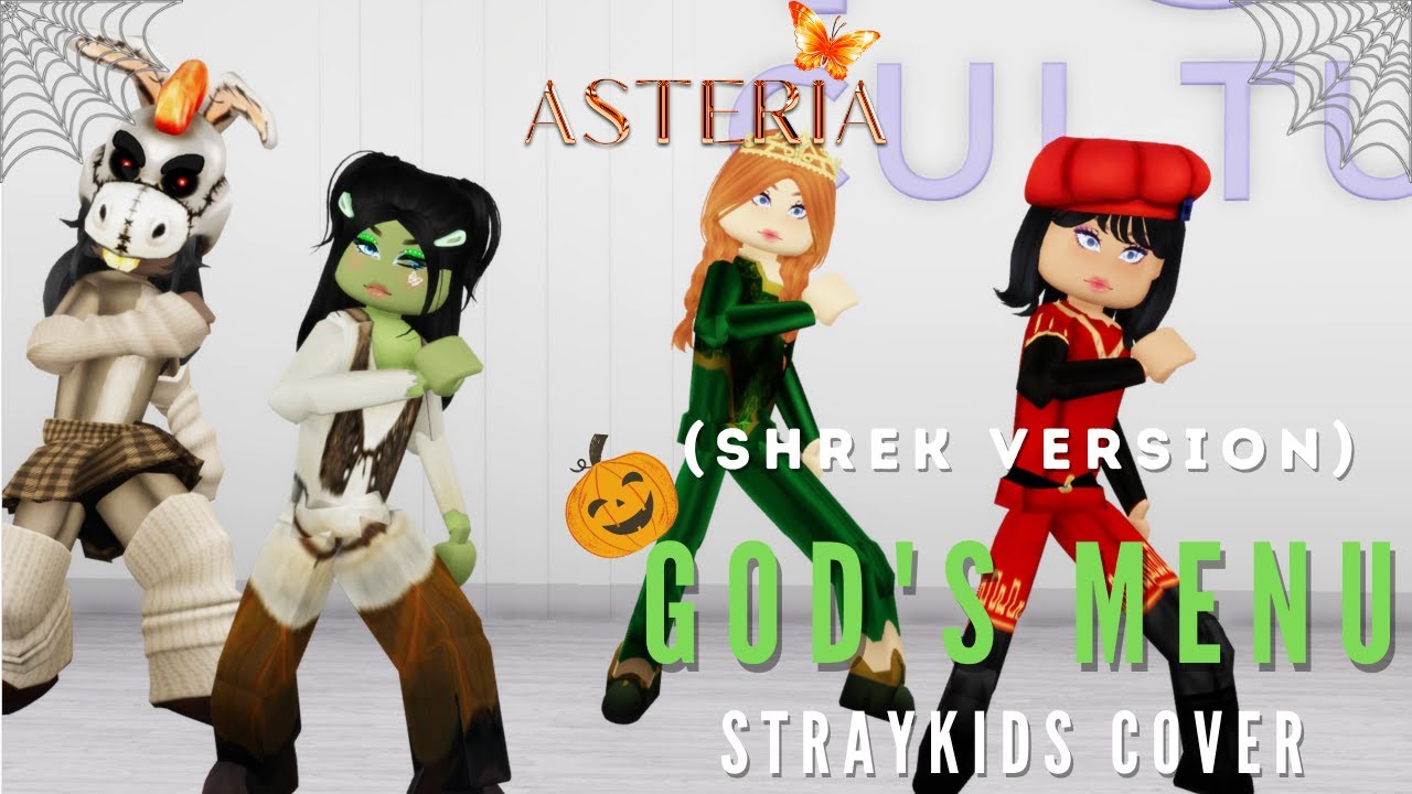 ASTERIA - God's Menu (Stray Kids Cover) ~Shrek Version~ 🎃 ROBLOX KPOP ...