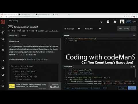Codewars 7 kyu Can You Count Loop's Execution? Javascript - YouTube