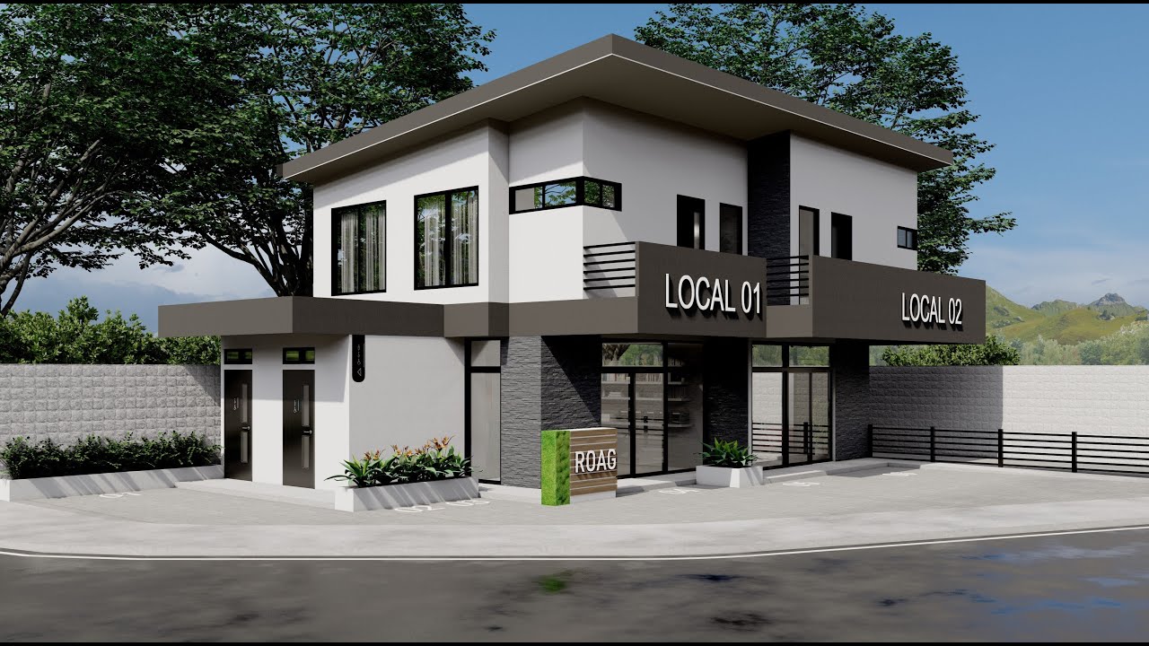 Diseño arquitectónico edificio mixto Edificio ROAG arquitectura Delart - YouTube