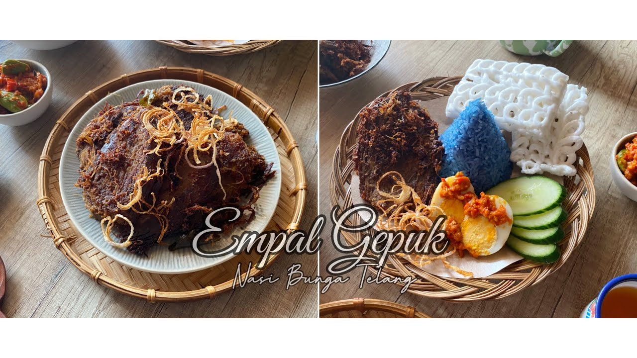 Empal Gepuk And Nasi Bunga Telang Masakan Khas Sunda Youtube