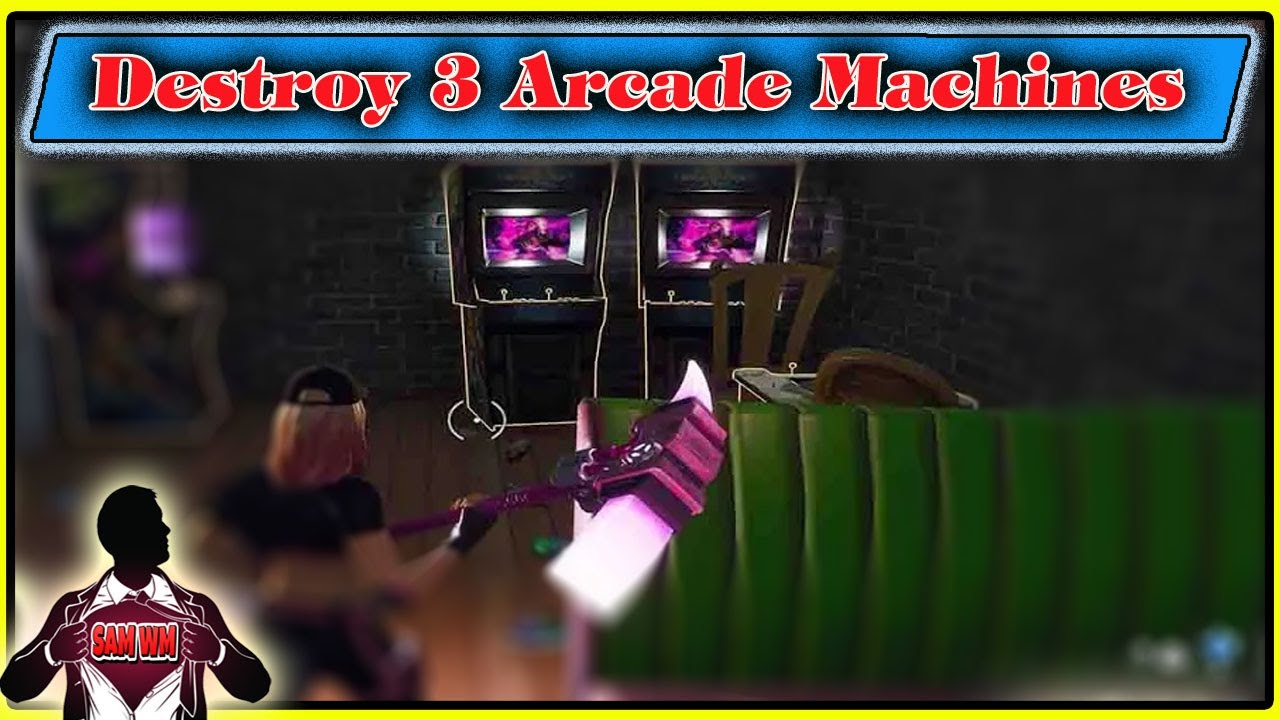 Destroy 3 Arcade Machines Fortnite STW Daily Quests - YouTube