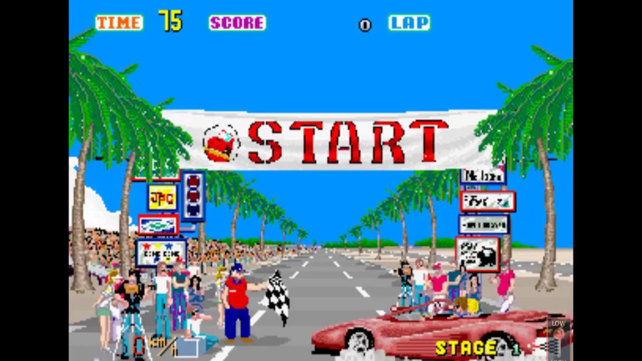 Outrun 1986 (Arcade) Goal B - YouTube