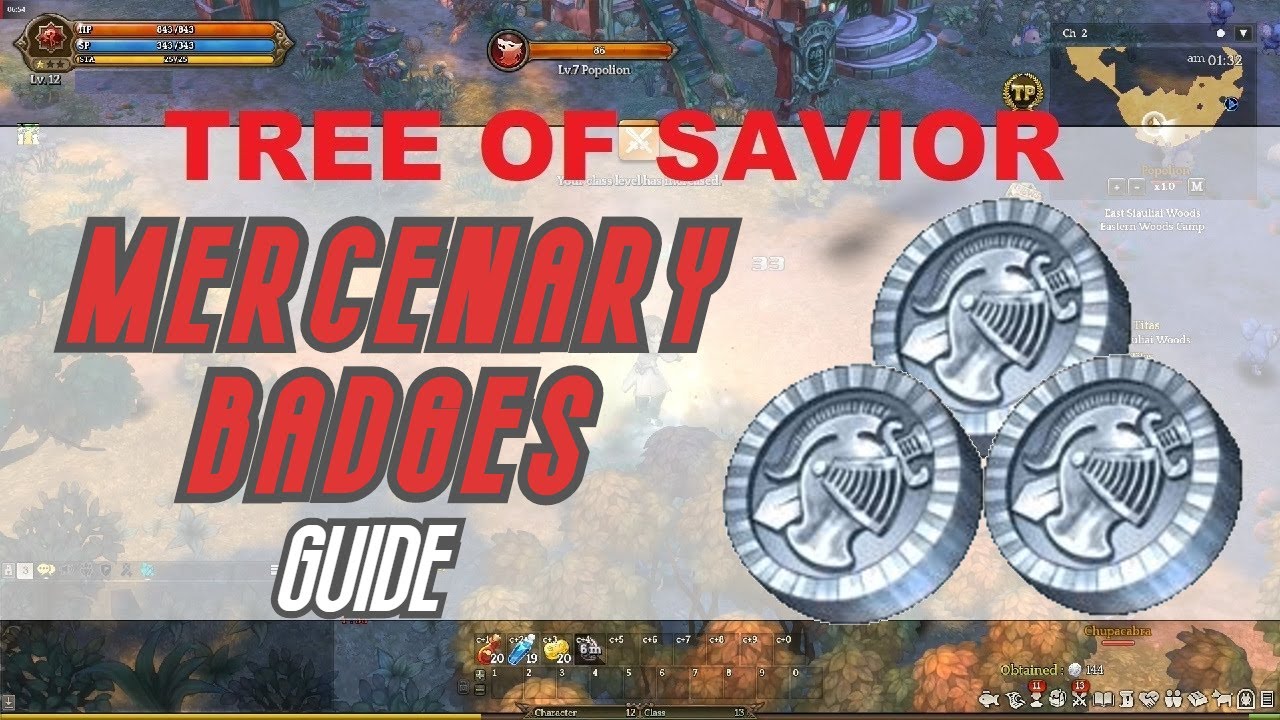 Mercenary Badges Tree Of Savior - YouTube