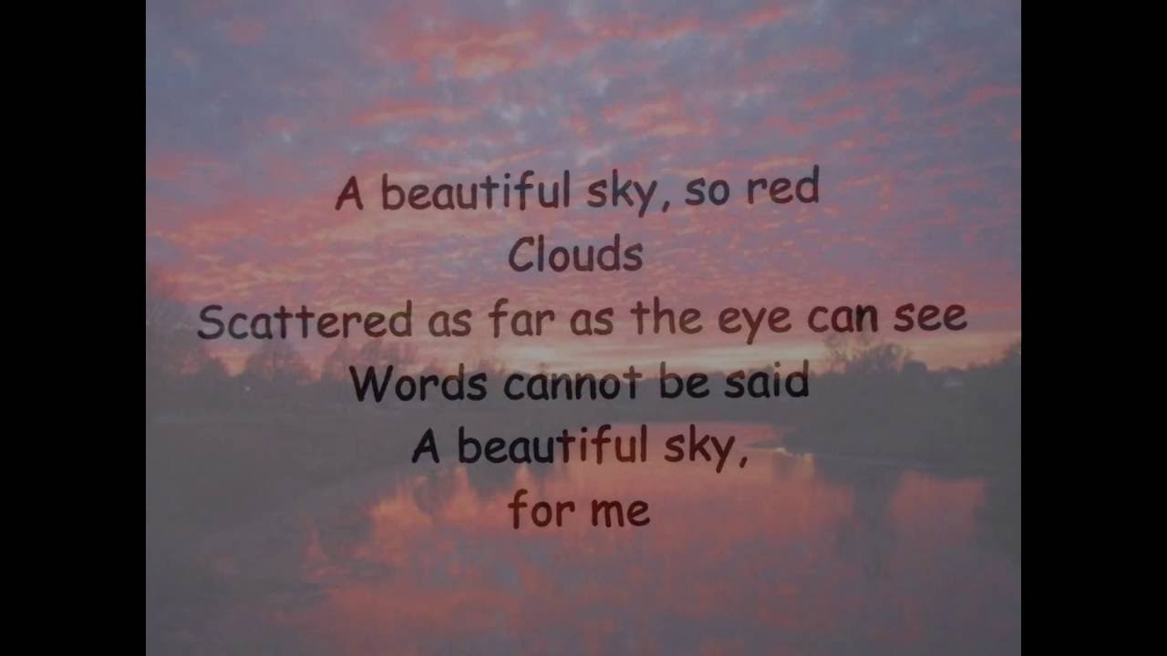 Beautiful Sky Poems Poetry & Flash Fiction That Is Very Very: The