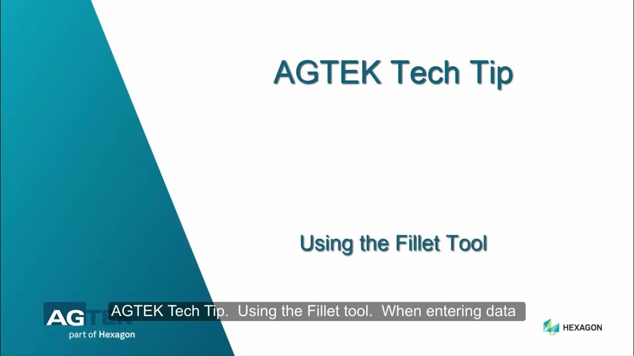Tech Tip | Using the Fillet Tool - YouTube
