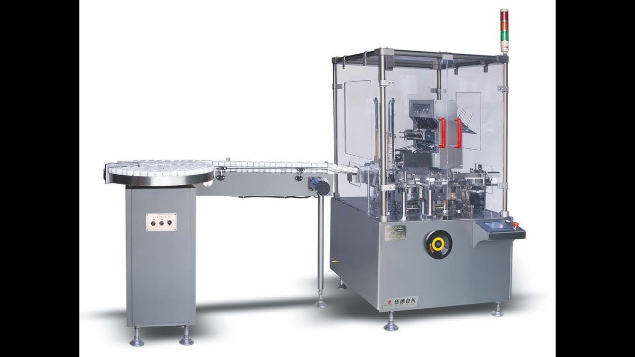 20ml vial cartoning machine - YouTube