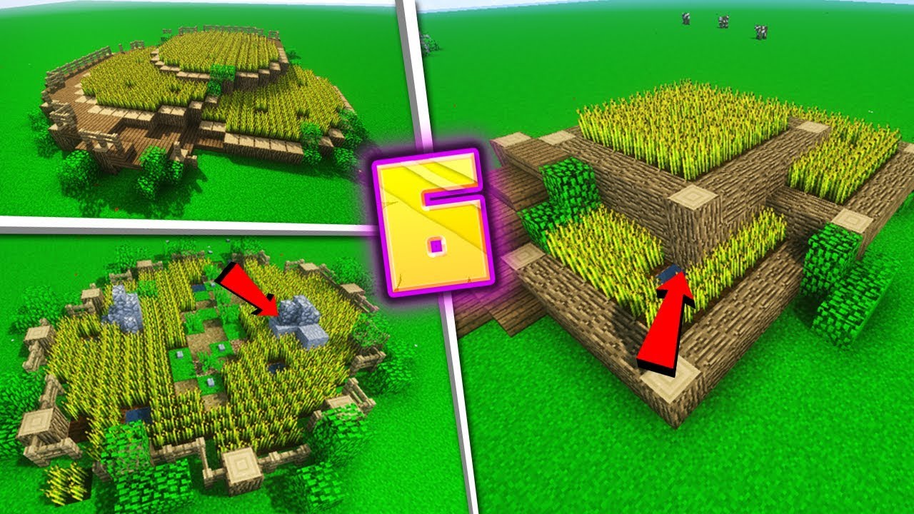 6 POMYSŁÓW na FARMY w MINECRAFT! - YouTube